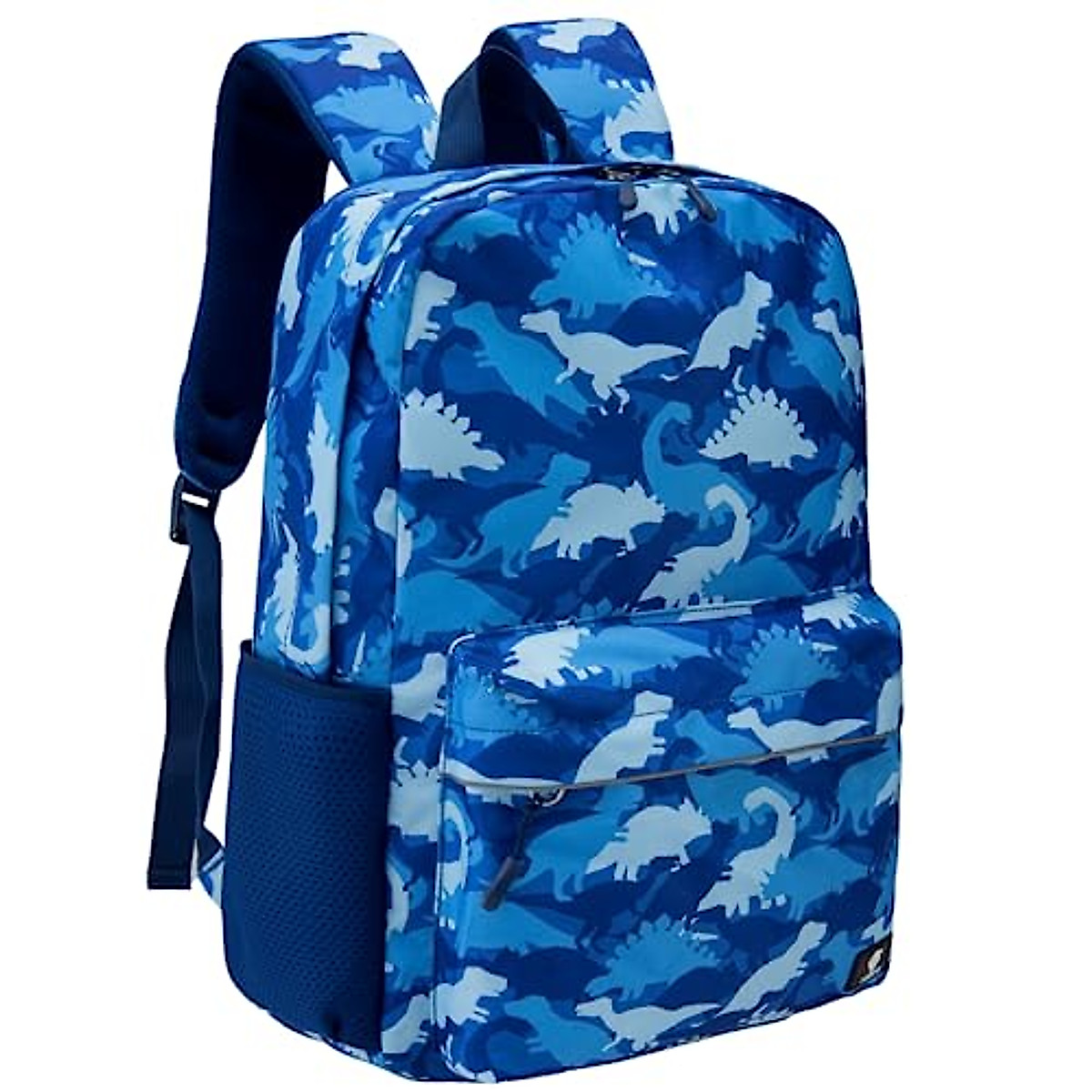 Fenrici Dinosaur Backpack for Boys, Kids, Boys' Backpack for School, Kids' Bookbags with Padded Laptop Compartment, Dinosaur, Blue, 17 Inch