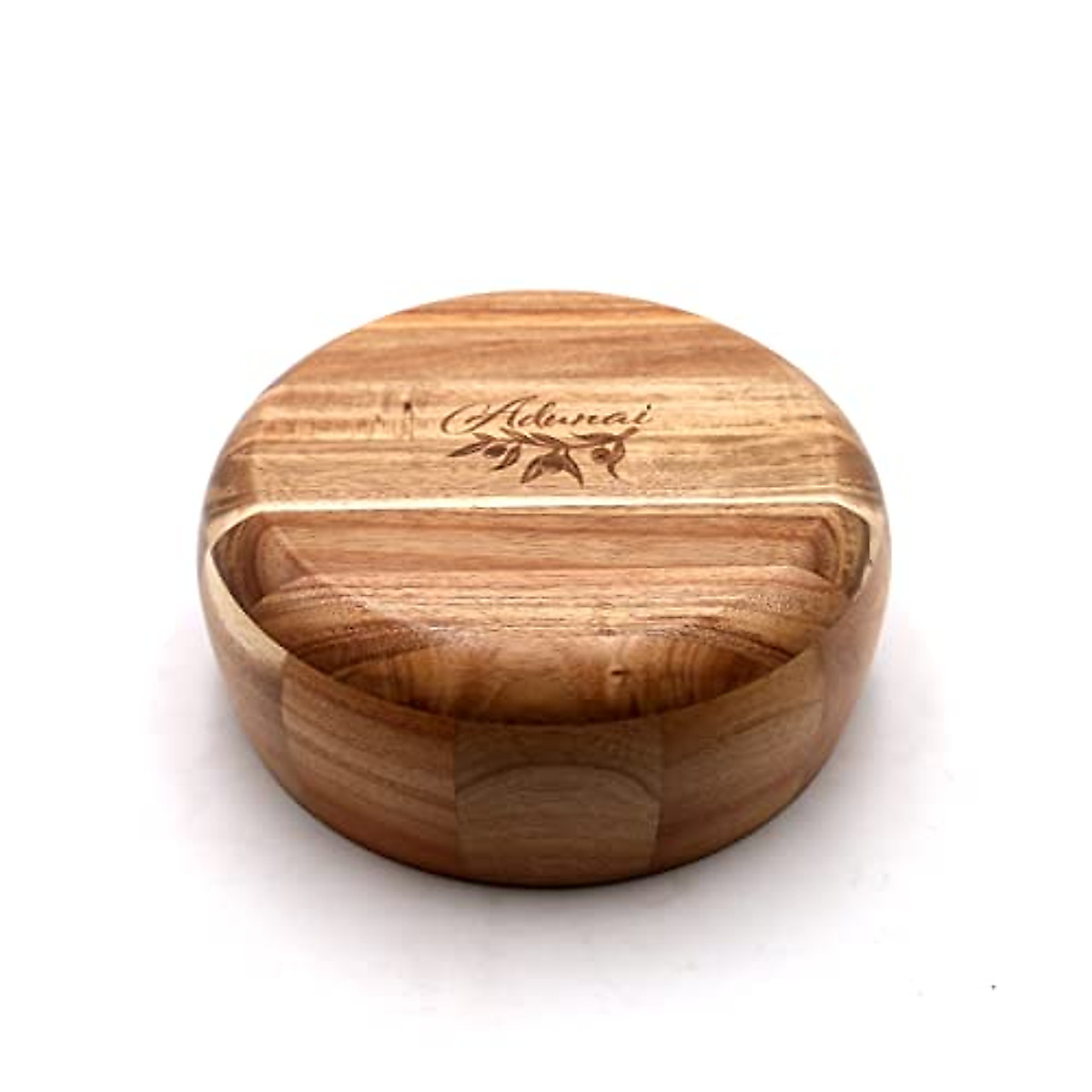 Salad Bowl wooden Acacia wood 11 diameter X4.75inch H Exquisitely crafted in natural brown tone for food , fruit server, tones