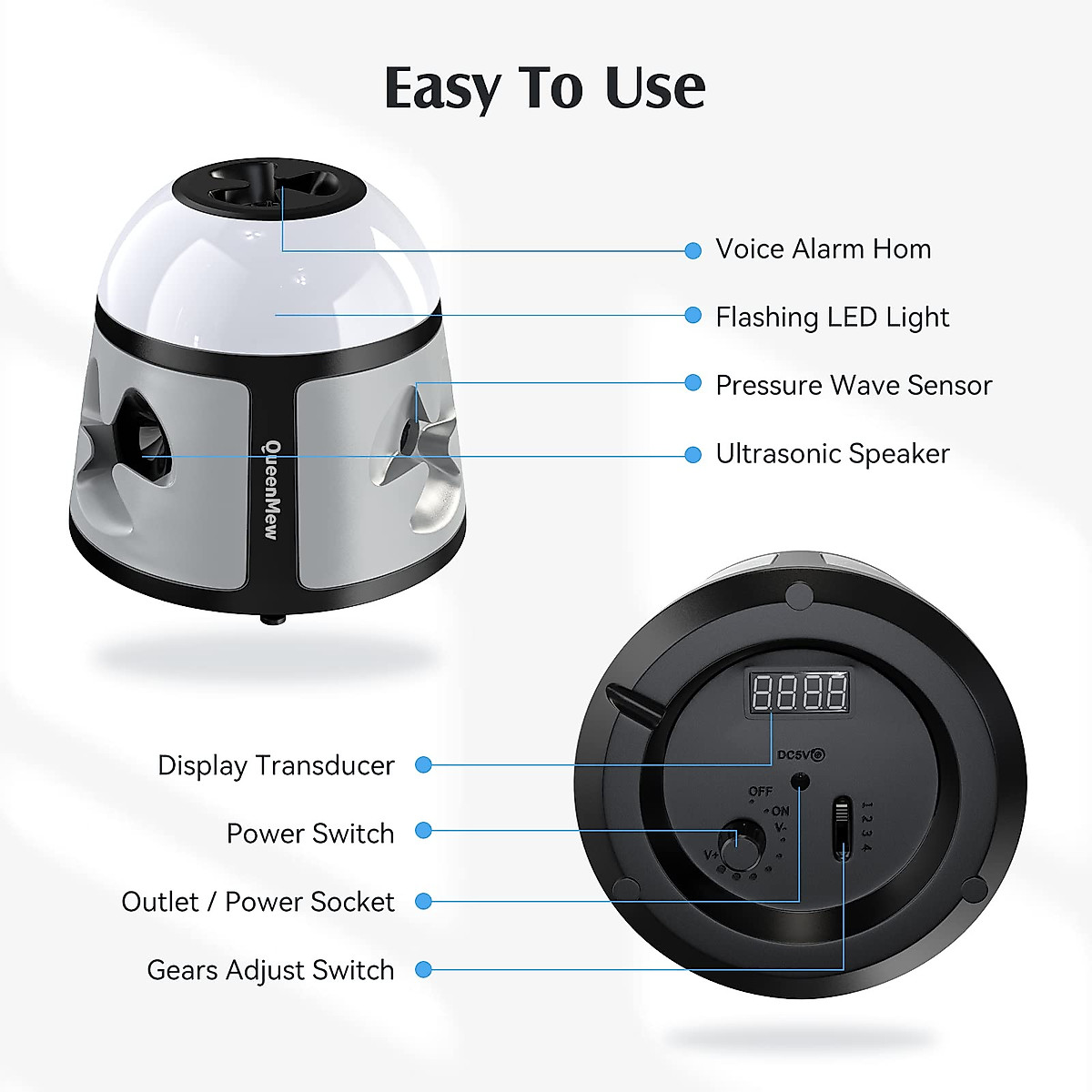 Mice Repellent Plug-ins, Ultrasonic Rodent Squirrels Repellent Indoor Pest Repeller, Mouse Deterrent Rat Control for House Attic Garage RV