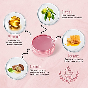 PERMANIA Lash Lift Balm Glue, New Eyelash Lifting Adhesive，0.35oz/10g Lash Lift Glue Strong Viscosity and Water Solubility for Lash Perm Kit (Rose)