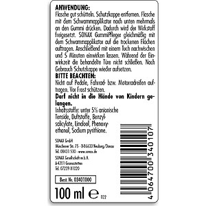 SONAX 03401000 Rubber Treatment