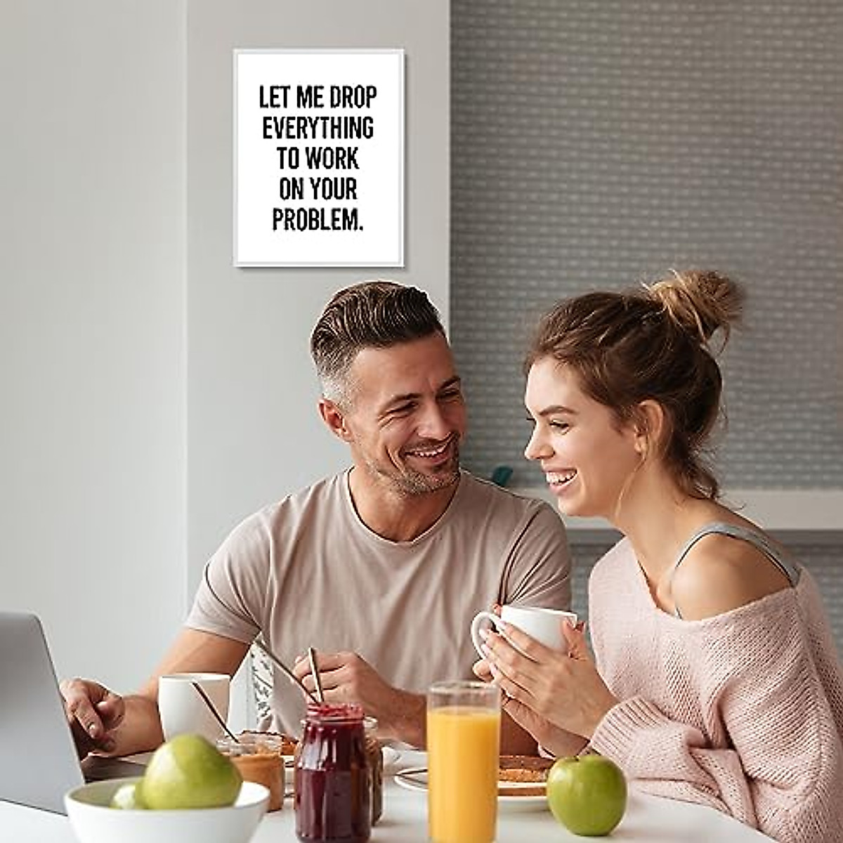 Let Me Drop Everything - Funny Wall Art, Sarcastic Wall Decor, Wall Art Print, Perect For Humorous Decor, Home Decor, Bedroom Decor, Living Room Decor For Wall, Office Decor, Unframed - 8x10