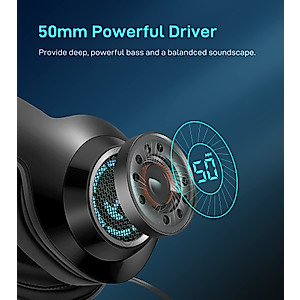 HECATE by Edifier G2 II Gaming Headset, USB Wired Gaming Headphones with Mic, Headset for PC/ PS4/PS5/Mac/LED RGB Lighting with 7.1 Surround Sound, 50mm Drivers -Black