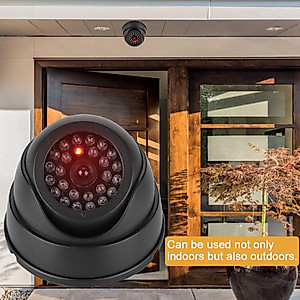 Dustproof Dummy Camera, with 30pcs IR LEDs Dummy Dome Camera, for Home Outdoor Security Camera Business Use