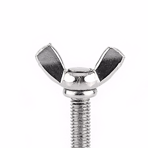 Pack of 5PCS M5 Metric Wing Bolt, 304 Stainless Steel Wing Butterfly Screws Bolts Wing Bolt Machine Fastener (M5 x 40mm)