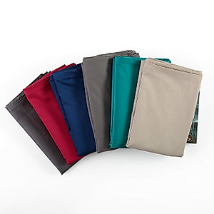 EVOLIVE New 300TC Thread Count 100% Cotton Body Pillow Cover/Case Replacement with Hidden Zipper Closure 21"x54" (White)