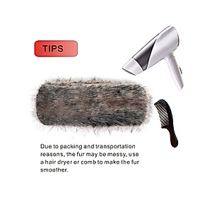 Rulala Fancy Faux Fur Headband for Women Winter Earwarmer Earmuff with Elastic(Multicoloured)