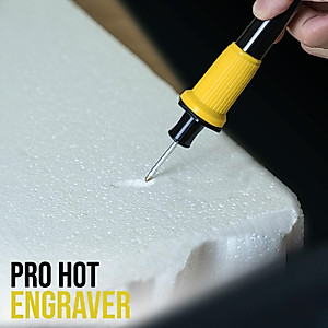 Perfect Mini Electric Hot Foam Cutter 3 in 1 Kit - Guritta Hot Wire Styrofoam Cutting Knife, Heated Foam Carving Sculpting Tool, 100-240V Stainless Steel Wire Bowl Cutting Pen Engraver Tips