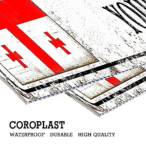 Georgia Lawn Signs with Stakes Lawn Yard Decorations for Rent 18x24 Inch Funny Lawn Sign Flag Sports Bar Party Events Metal Yard Lawn Sign for House Holiday Party