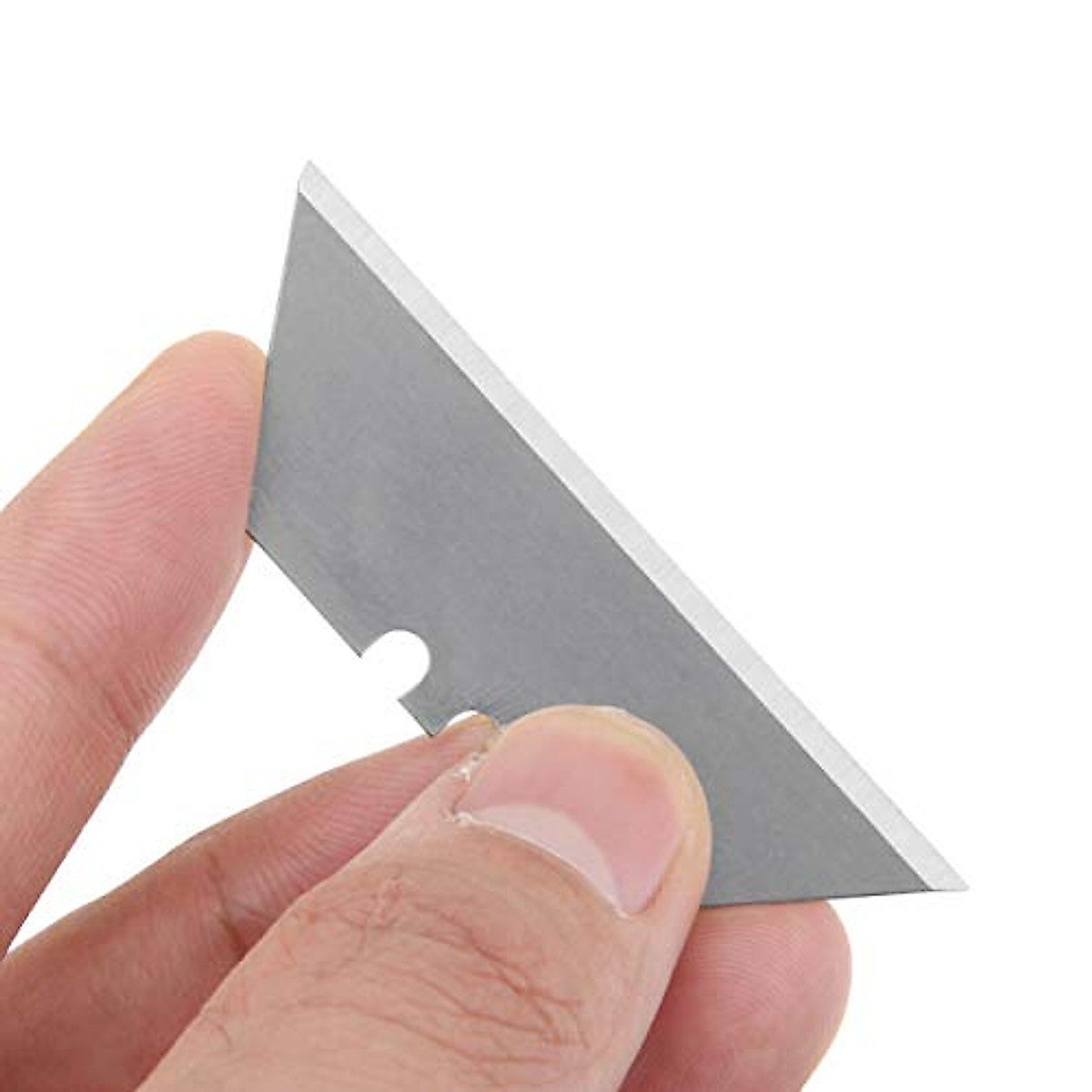 Samger 100 Pack Utility Knife Blades with Dispenser Box Cutter Razor Blades Knife Replacement Carbon Steel Knife Blades