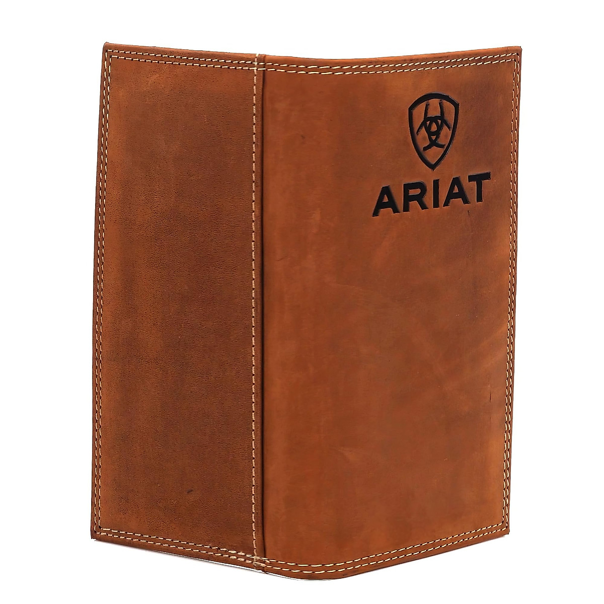Ariat Rodeo Wallet Emboss Shield & Script Medium Brown, Leather One Size