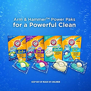 Arm & Hammer Plus OxiClean With Odor Blasters Laundry Detergent 5-IN-1 Power Paks, 42CT (Packaging may vary)