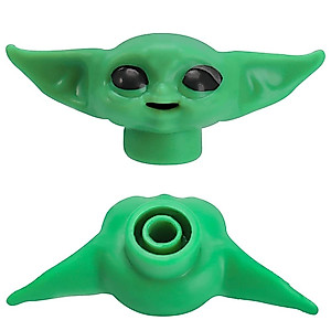 2022 New Baby Yoda Toothpaste Cap Yoda Toothpaste Hat Dispenser Baby Yoda Toothpaste Topper Toothpaste Squeezer for Children and Adults Catoon Funny Toy Model Bathroom Supplies Decorations Kids Gift