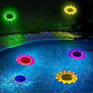 Cynlink Solar Garden Lights Christmas Decorations, 2 Pack Super Bright Solar Christmas Lights Outdoor, IP68 Waterproof, Auto On/Off Solar Powered Landscape Path Lights for Yard Lawn Patio