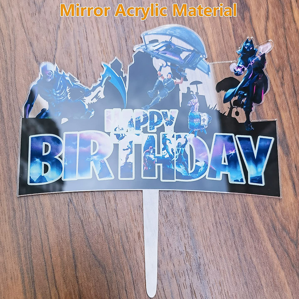 Exquisite Acrylic Cake Topper Video Game Birthday Cake Topper for Gamers' Birthday Party Cake Decorations, Perfect for Large Size Cake