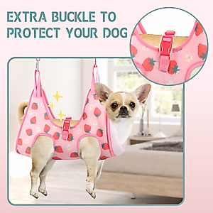 Supet Cat Grooming Hammock for Cats Dogs, Helpful Cat Nail Clipper Hammock, Restraint Dog Sling for Nail Clipping, Cat Grooming Hammock for Dog Pet to Nail Trimming