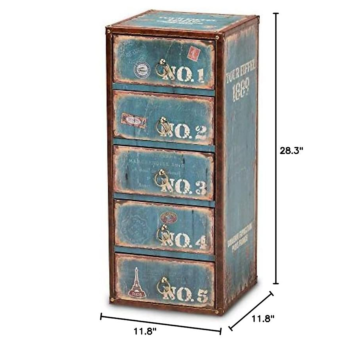 Baxton Studio Multipurpose Shelving and Cabinets, Blue