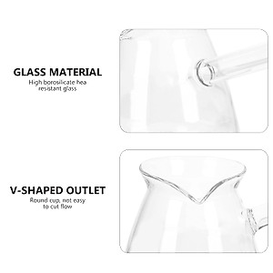 Angoily Turkish Coffee Pot Glass Milk Warmer Pot Mini Saucepan Soup Pot Butter Warmer Chocolate Melting Pot Small Cookware For Heating Smaller Liquid Portions 450ml