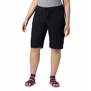 Columbia Women's Anytime Outdoor Long Short Shorts, black, 16x13