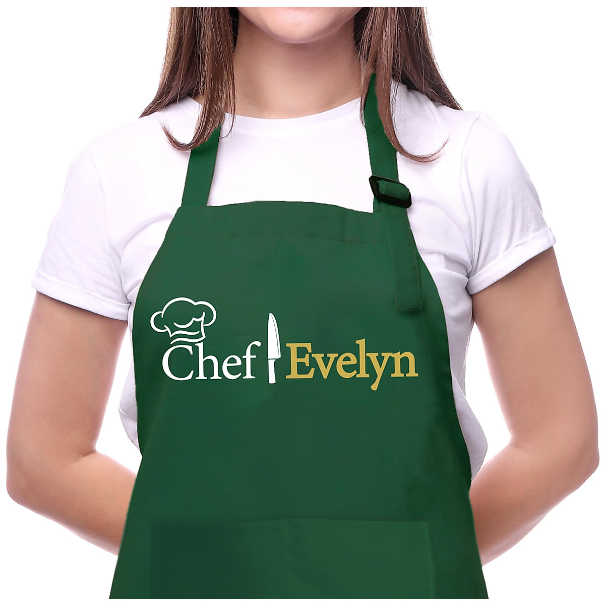 Chef Apron Men, Women, Personalized Adult Aprons for Women and Men, Personalized Baking Gifts, Professional Aprons for Chefs, Men - Women Cooking Gift for Christmas, Birthday, Fathers Day, Mothers Day
