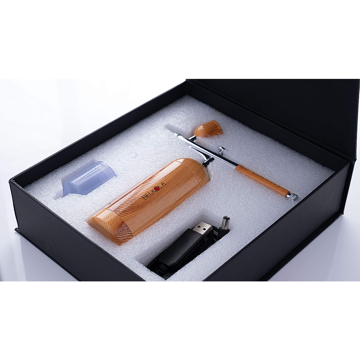 Belkola Air Brushes for Painting - Multi-functional Airbrush Kit with Air Compressor - Rechargeable Handheld Airbrush Set and Portable Airbrush Mini Compressor Kit