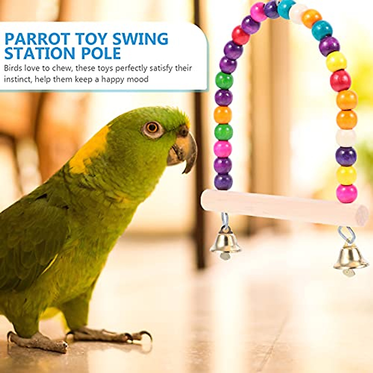 YARNOW Wooden Toys Indoor Hammock Indoor Hammock Climbing Toys 2 Pcs Wooden Bid Swings Bid Limbing Swing Ng Swing Swing Toys Toys Olof Paot Bird Toy Bird Toy Bird Toy Indoor Swing