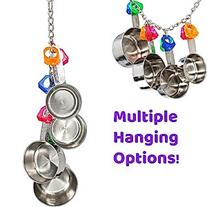 Bonka Bird Toys 1410 Cup Delight Parrot Cages African Grey Amazon Large Macaw Parrots Cockatoo