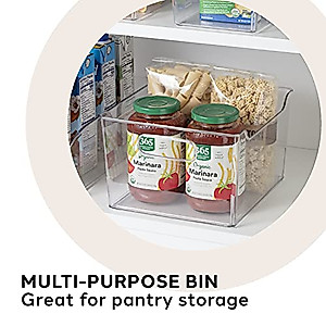 OGGI Storage Bin w/Handles, 13˝ x 9˝ x 6˝, Clear
