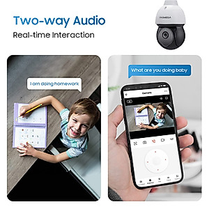 INQMEGA 3MP Light Bulb Camera, 2.4GHz Wireless Home Security Camera, Motion Detection & Tracking Alarm, 2-Way Audio, Enhanced Night Vision, 360° View PTZ Large Lightbulb Camera Indoors/Outdoors