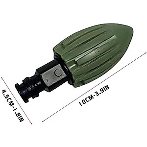 Risedrit The Water Rocket - Cleaning Nozzle, Pressure Washer Sewer Jetter Nozzle, for Garden Hose Sewer Cleaning Nozzle Quick Connector High Pressure Wash Head (Orange)