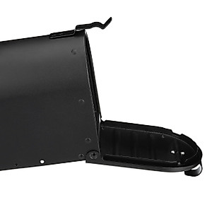 Architectural Mailboxes Admiral Aluminum Post Mount Mailbox, Compatibility Code A, ADM11BAM, Textured Black, Medium Capacity