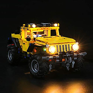 LIGHTAILING Light Set for (Technic Wrangler 4x4) Building Blocks Model - Led Light kit Compatible with Lego 42122(NOT Included The Model)