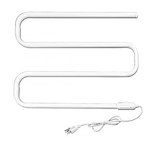 Wall-Mounted Toilet Bathroom Electric Heating Towel Bath Towel Drying Rack Constant Temperature,White