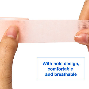 Lash Tape For Eyelash Extensions 5 Colored Mixed Eyelash Tape Breathable Microporous Fabric Eyelash Extension Tape Silicone Gel Cross Texture Direction lash tapes(Colored Lash Tape,5 Roll)