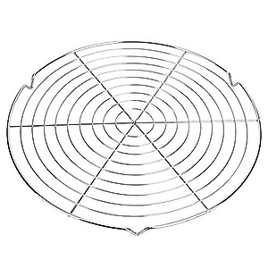 TOPINCN Grill Net BBQ Wire Mesh Rack Metal Round Shape Barbecue Grilled Grid Rack Steaming Cooling Outdoor Garden Camping Picnic Tool