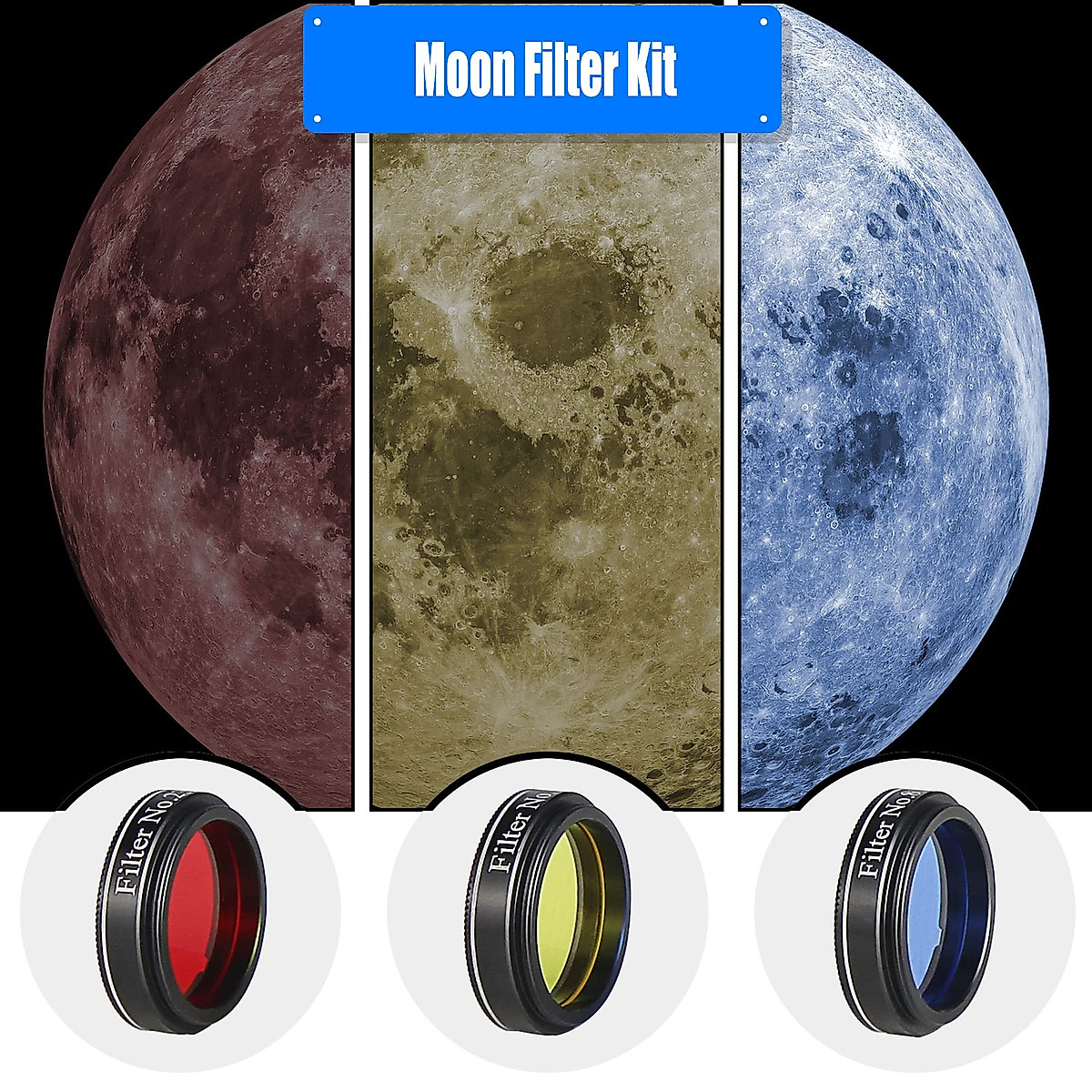 SOLOMARK Telescope 130650EQ, Telescopes for Adults and 1.25inch Telescope Accessory Set with Carry Case