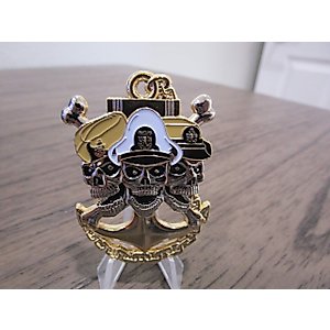United States Navy Ask The Chief 3 Skulls Chief Petty Officer Challenge Coin
