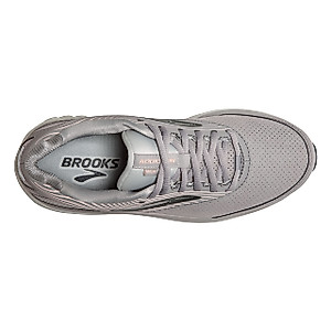 Brooks Women's Addiction Walker Suede Walking Shoe - Alloy/Oyster/Peach - 8.5 Wide
