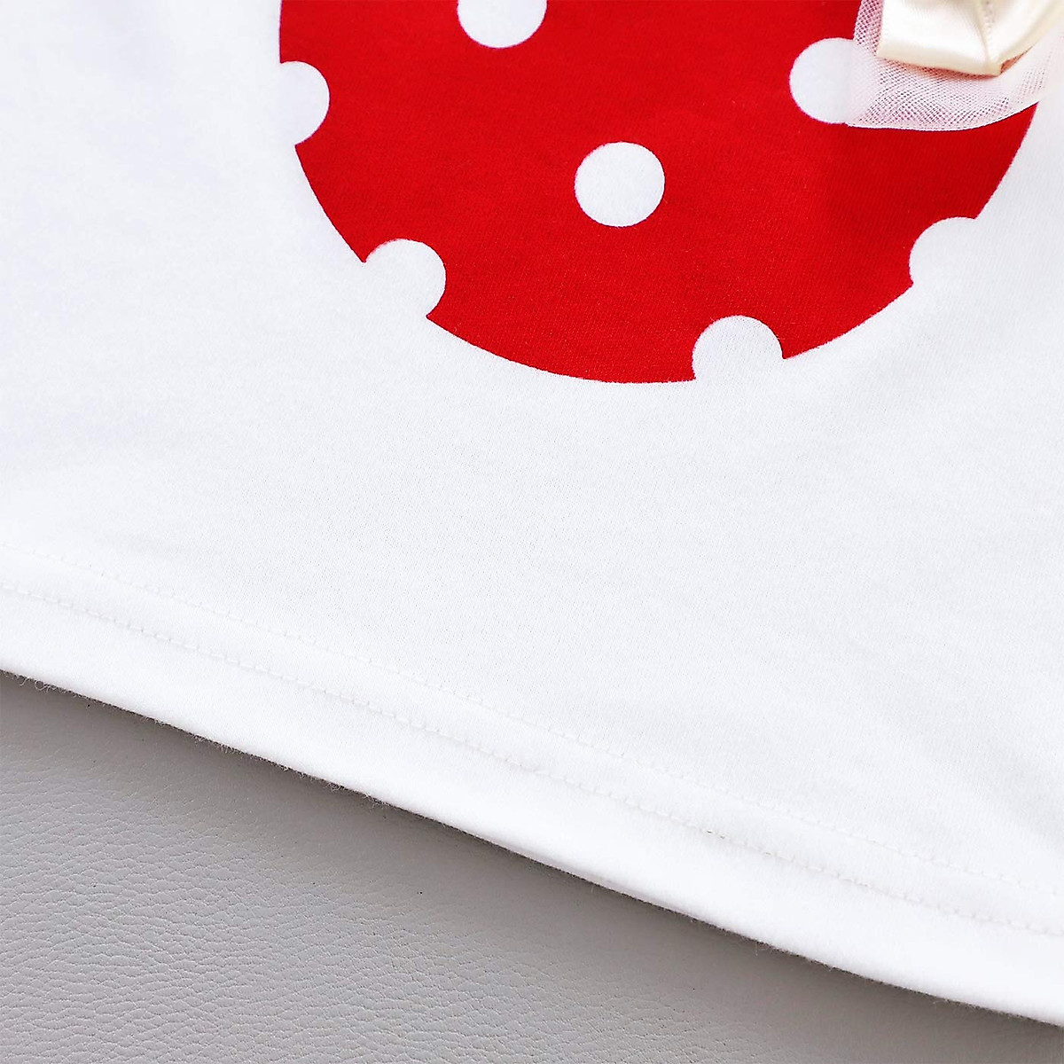 WHBFRG Baby Girl Clothes, 2 Pieces Long Sleeved Cute Toddler Infant Outfits Kids Tops and Pants Set(18-24 Months,Red)