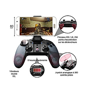 SHAKS S3b Mobile Game Controller for Android, Windows, MacOS, iOS, X-Cloud, Stadia, Geforce - Bluetooth Wireless Gamepad, Powered by Qualcomm