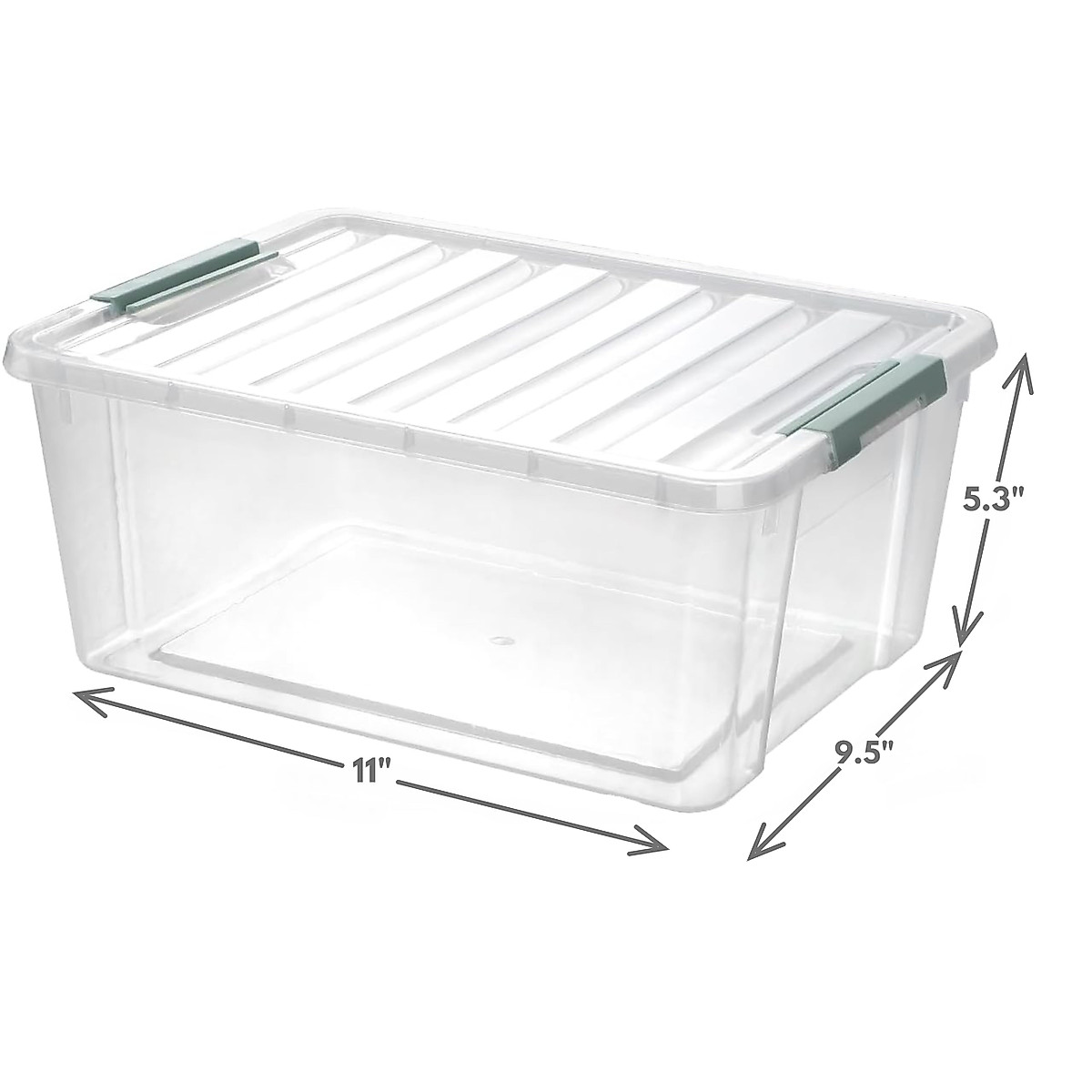 Baylee and Me Clear Plastic Storage Box with Removable Tray – Perfect for Organizing Arts and Craft Supplies, Sewing Notions, Small Toys, Bead, Art Supplies