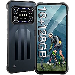 IIIF150 Air1 Ultra (2023) Rugged Smartphone, 16GB+128GB, 6.58'' FHD+ 120Hz Mobile Phones, 64MP+20MP Night Vision Camera, Helio G99, Android 12 Phone, Thermometer/5000mAh/4G Dual SIM/NFC, IP68/IP69K