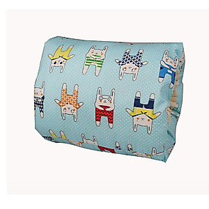 XuBa Baby Cotton Nursing Arm Pillow Breastfeeding Washable Arm Pillow Cushion Gray Small Leaves