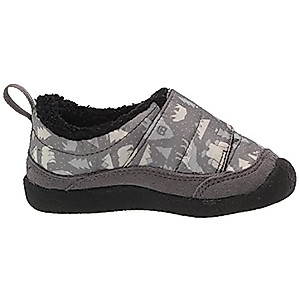 KEEN Kids Howser Low Wrap Casual Slippers, Steel Grey/Star White, 6 US Unisex Toddler