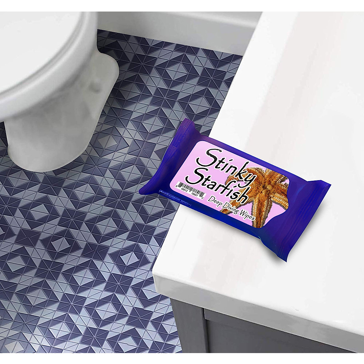 Stinky Starfish Deep Diving Wet Wipes, Funny Moist Wipes for Women, Travel Size, Flushable, Revolutionary and Disposable
