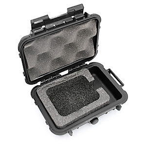 CASEMATIX Travel Case Compatible with GPS Garmin inReach Messenger Satellite Communicator and Accessories in a Rugged, Waterproof Shell, Includes Case Only with Custom Foam