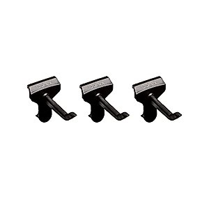 Toolflex One Hook Accessory Requires Rail (3-Pack) - Black