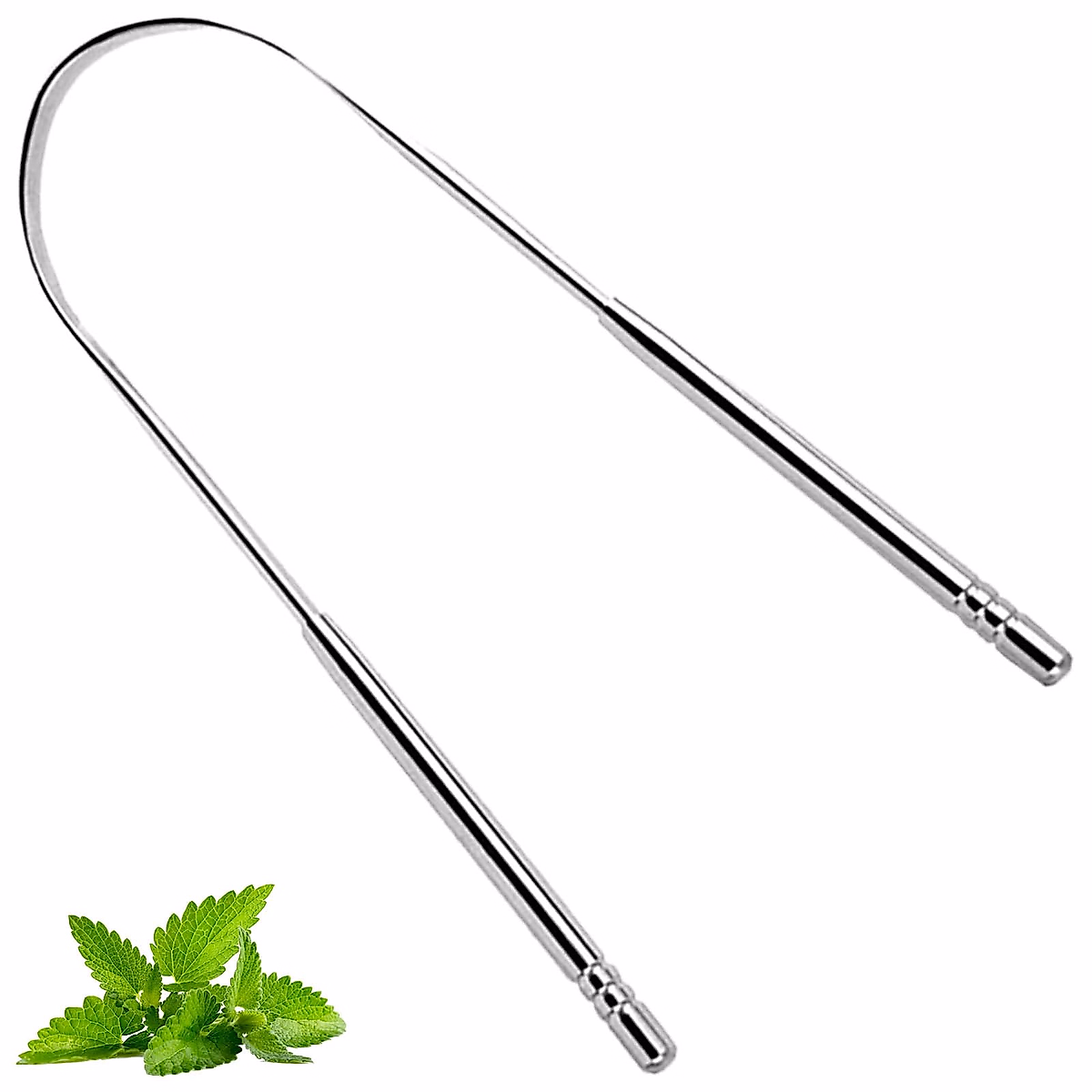 Zlongron U-shaped metal stainless steel toungescraper, is a bad breath eliminating oral care tongue brush, durable, easy to clean tongue scraper with case. bring you a day of fresh breath.
