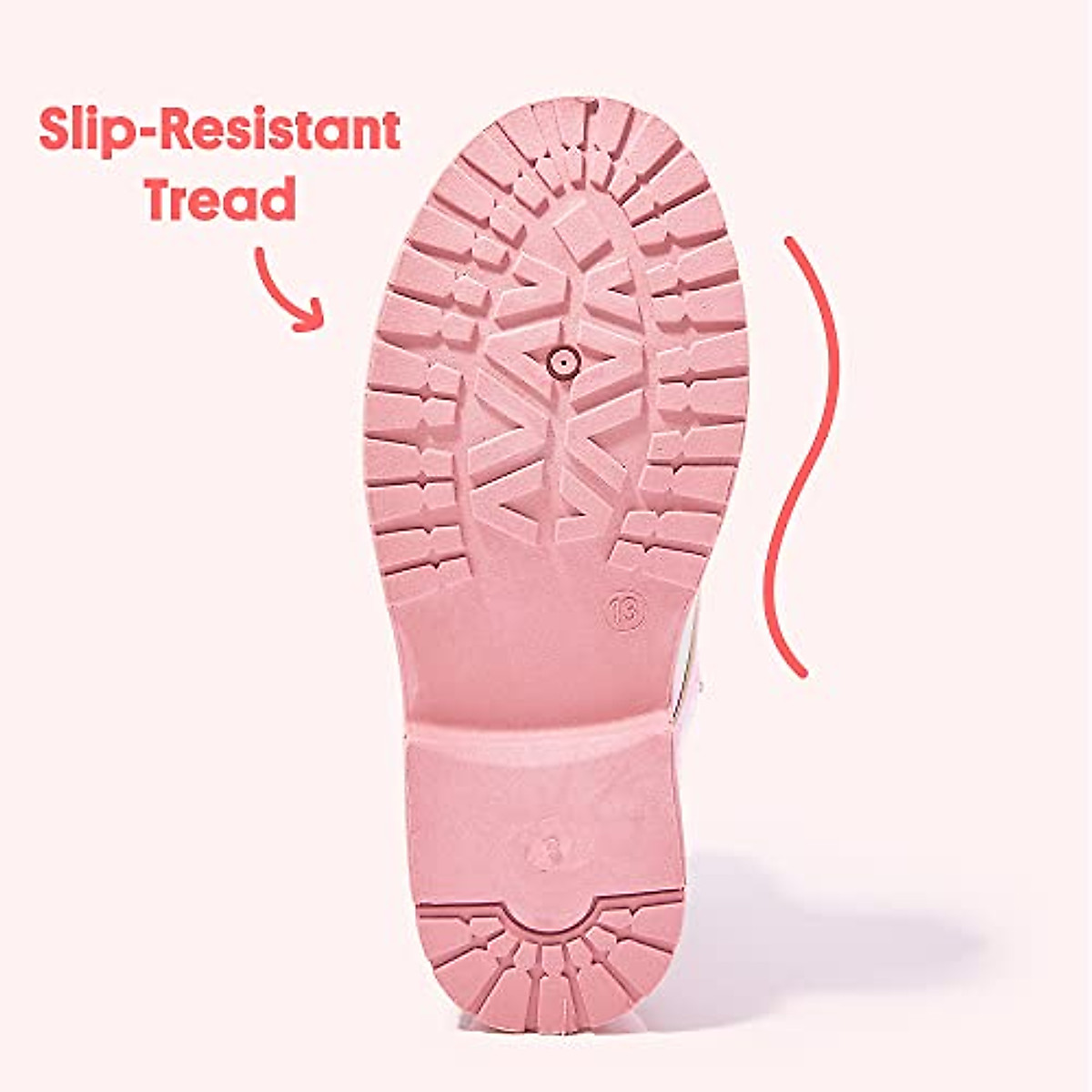 FabKids Fashion Non-Slip Ankle Boots with Easy Off On Side Zipper (Toddler Little Kid Big Kid), Rainbow, Size 2