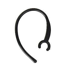 6 Pack Replacement Ear Hooks for Wireless Bluetooth Headset Earhook Clips Hook Loop - 8MM Clamp Headsets, Black